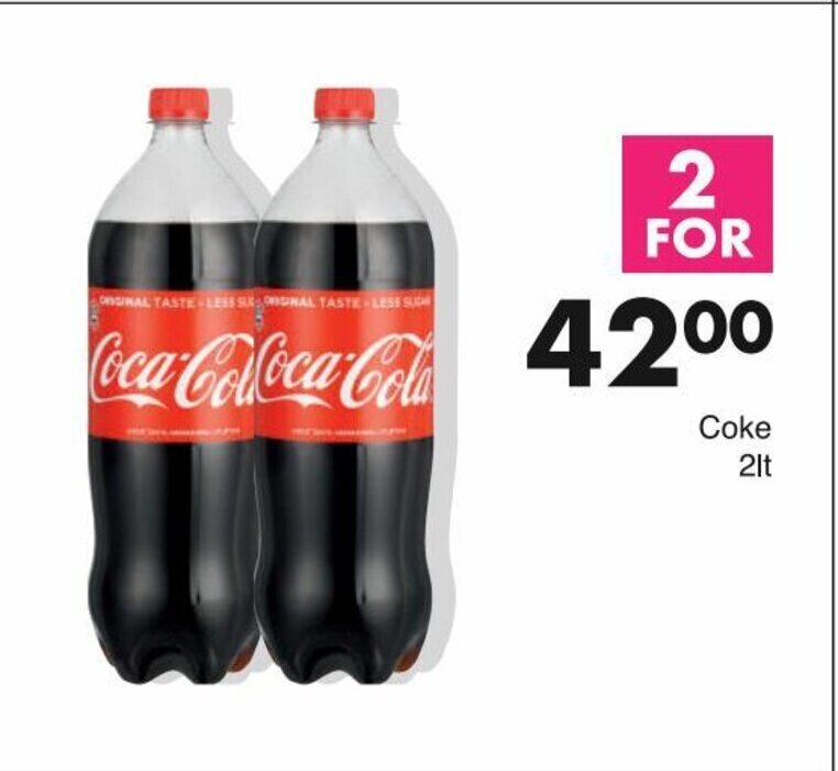 Coke 2lt offer at Save
