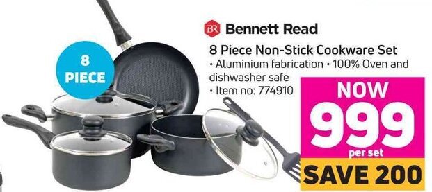 Bennett Read 8 Piece Non-Stick Cookware Set offer at Game